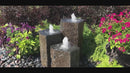 Hollowed-Out Basalt Column Outdoor Fountain